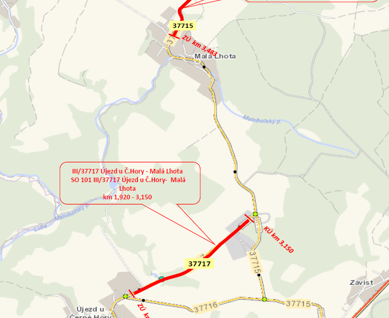 III/37717 Újezd u Č. Hory - Malá Lhota | Správa a údržba silnic ...